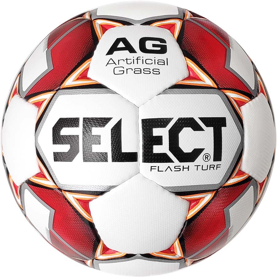 Купить Мяч футбольный SELECT Flash Turf (012) бел/красн размер 4 ...